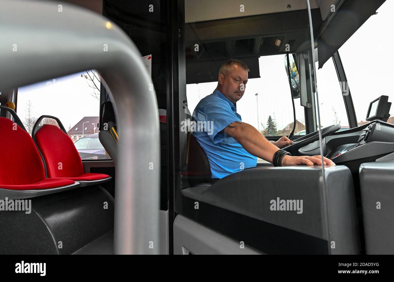 Bus driver cabin hi-res stock photography and images - Alamy
