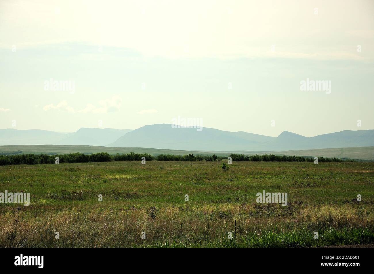Steppe landscape people hiking background hi-res stock photography and ...