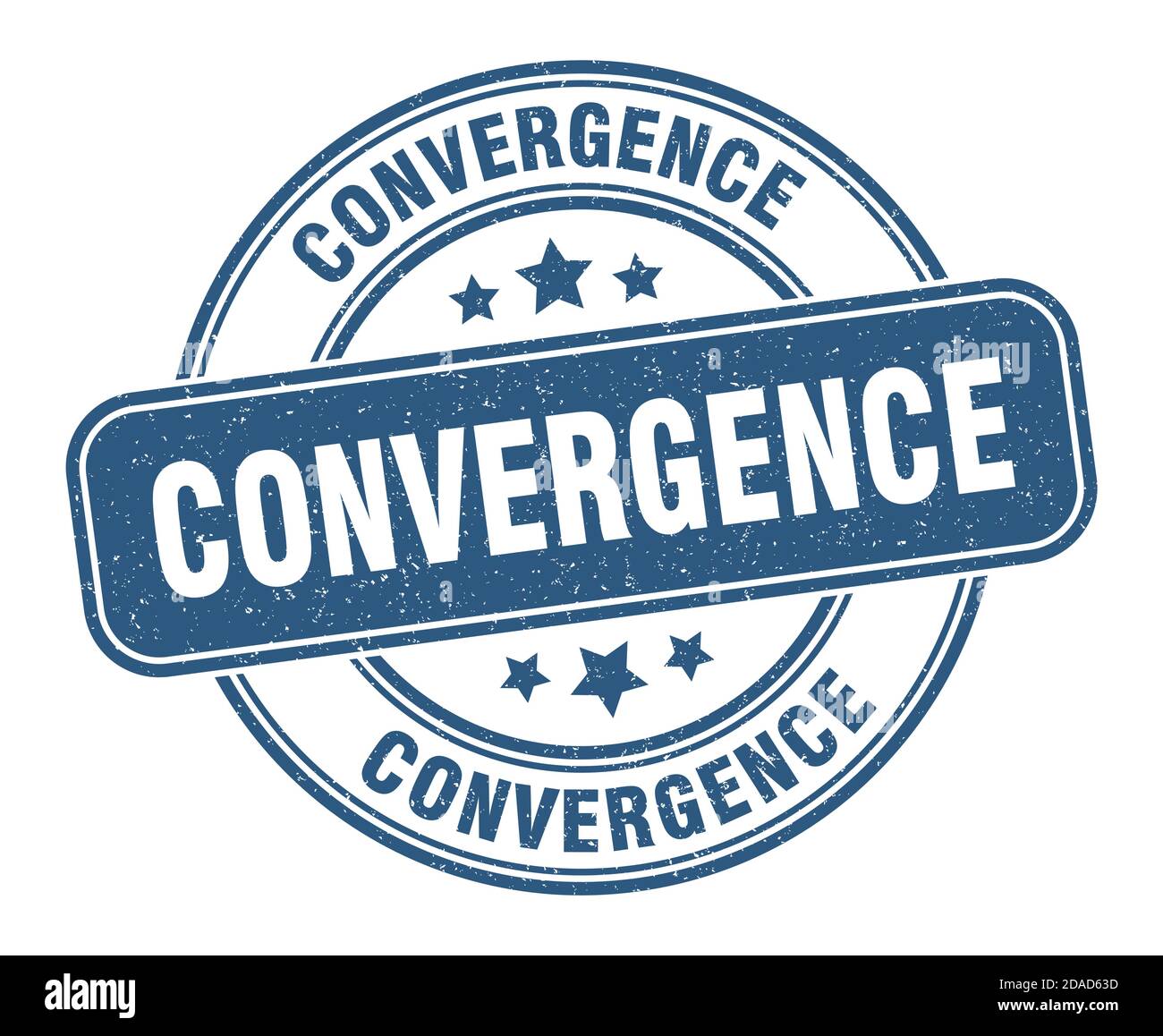 convergence stamp. convergence sign. round grunge label Stock Vector ...