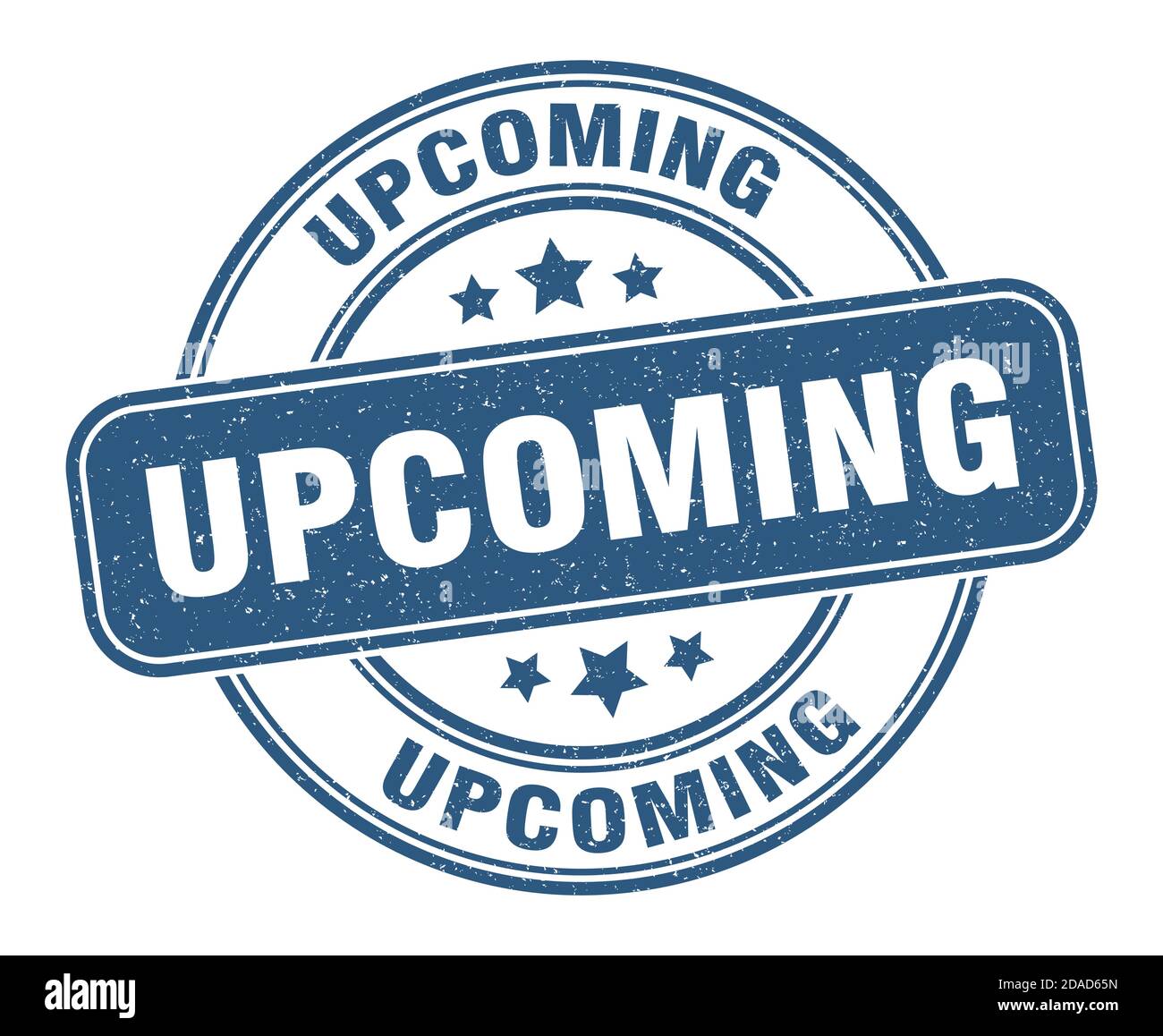 upcoming stamp. upcoming sign. round grunge label Stock Vector Image ...