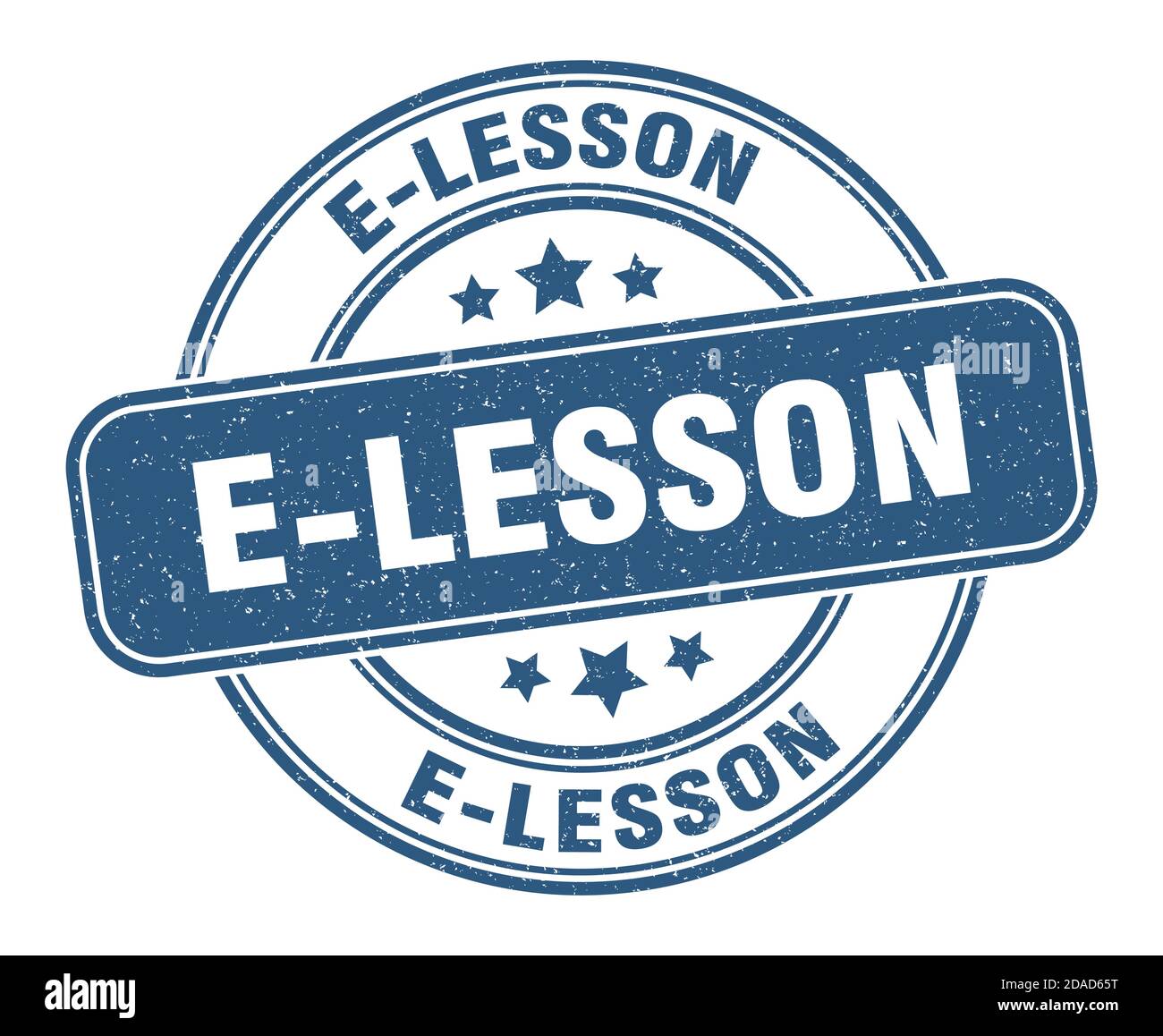 e-lesson stamp. e-lesson sign. round grunge label Stock Vector Image ...