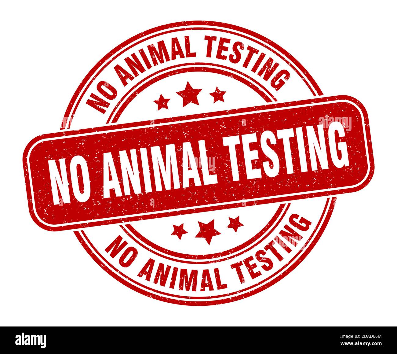 no animal testing stamp. no animal testing sign. round grunge label ...