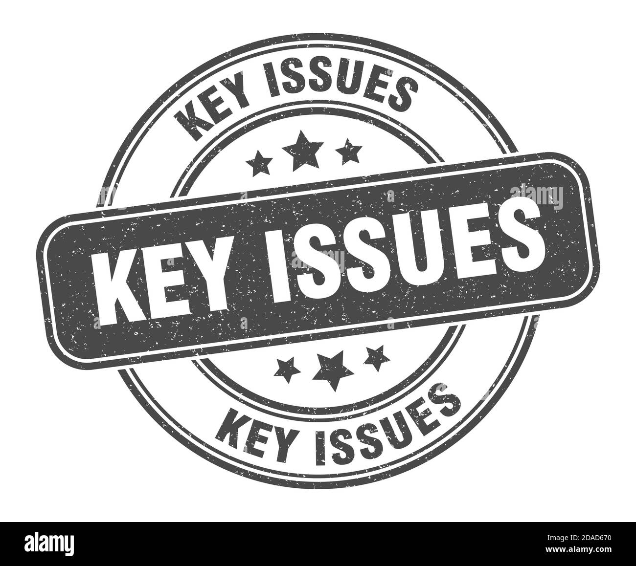 key issues stamp. key issues sign. round grunge label Stock Vector ...