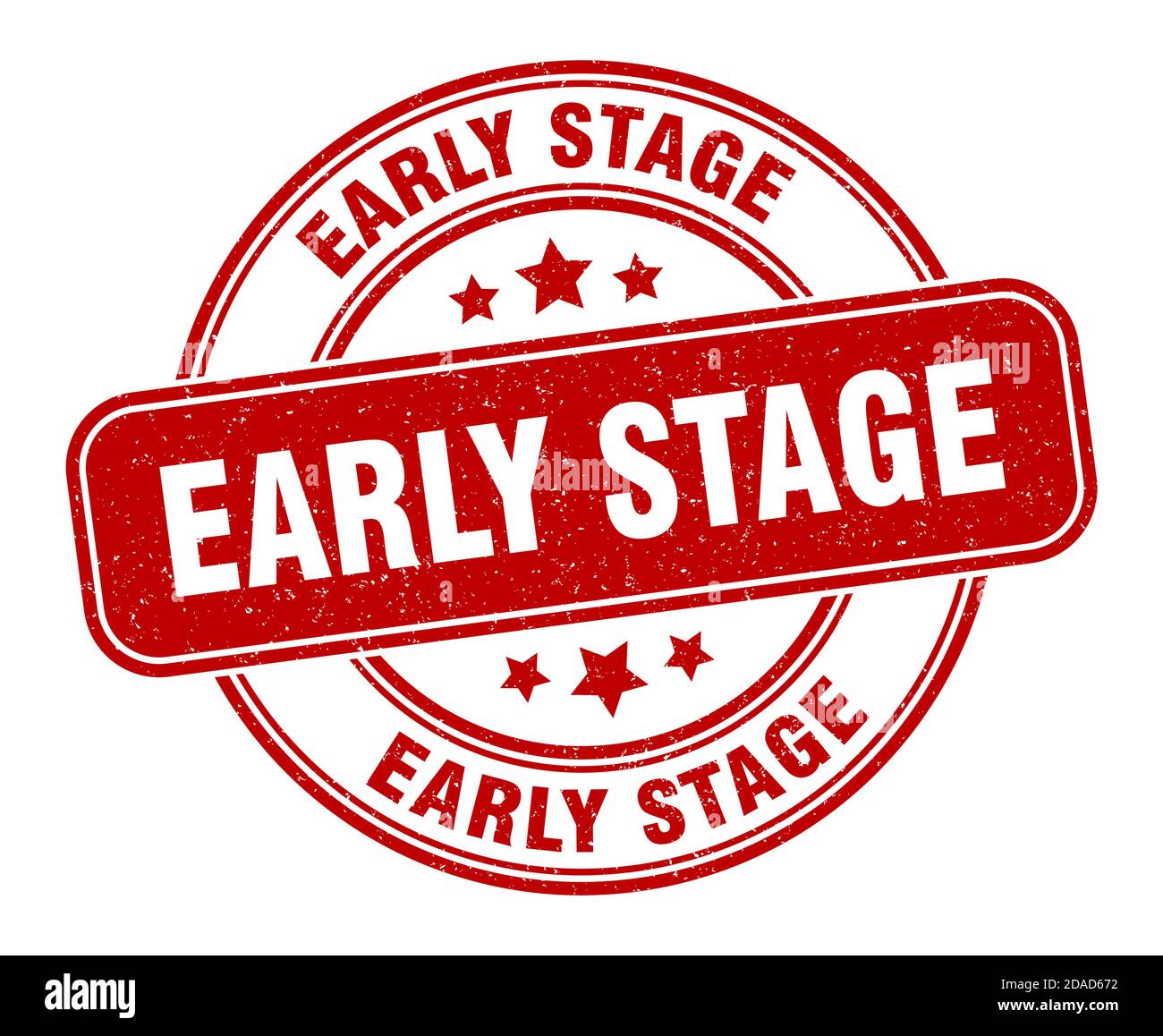 early stage stamp. early stage sign. round grunge label Stock Vector ...