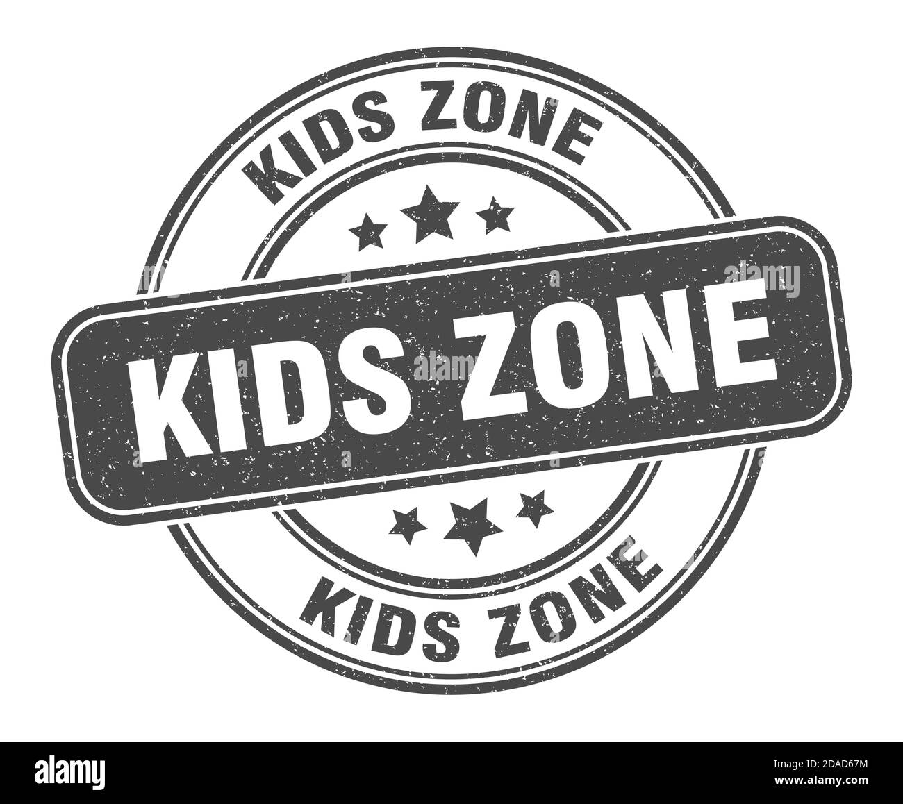kids zone stamp. kids zone sign. round grunge label Stock Vector Image ...