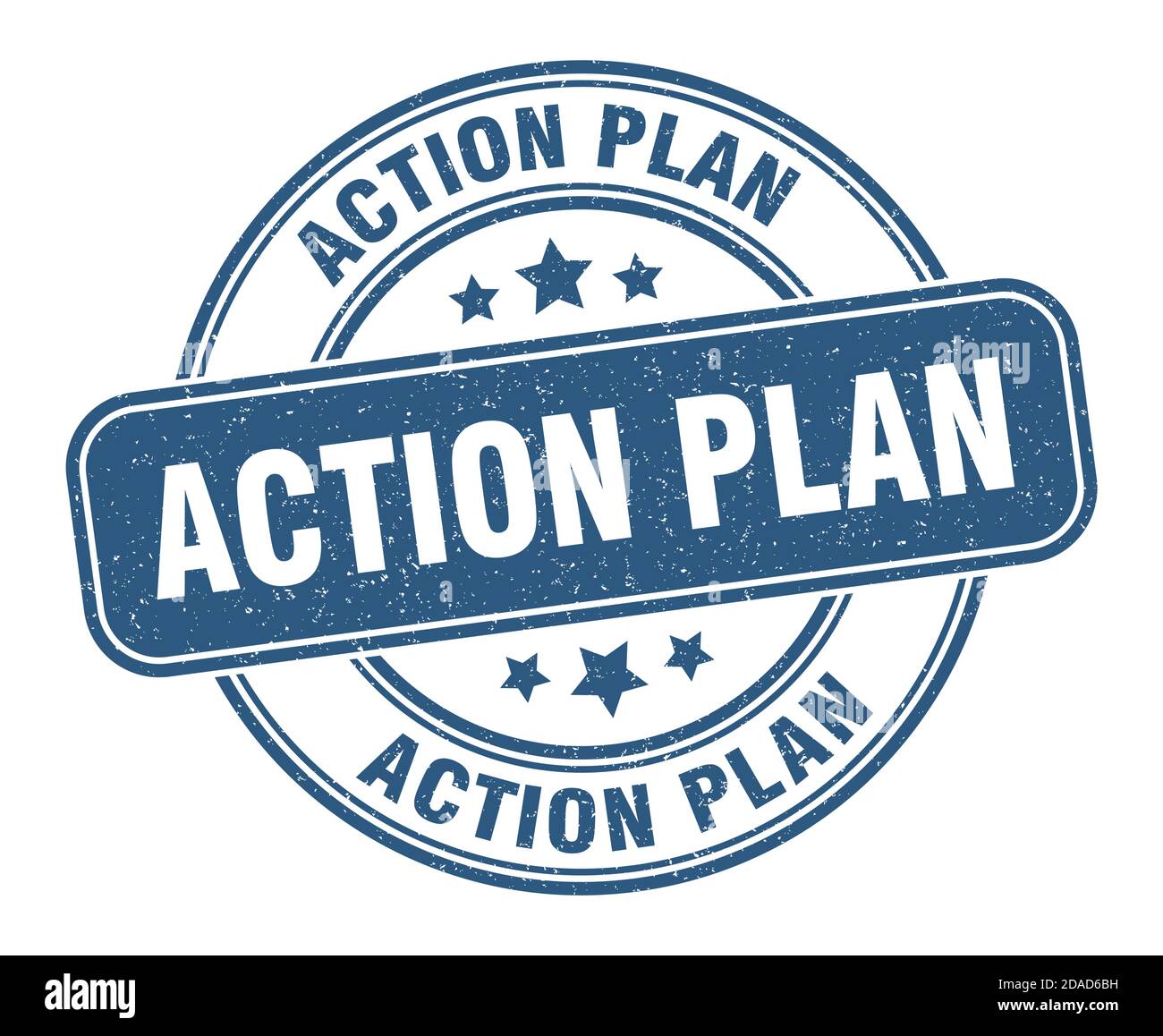 action plan stamp. action plan sign. round grunge label Stock Vector ...