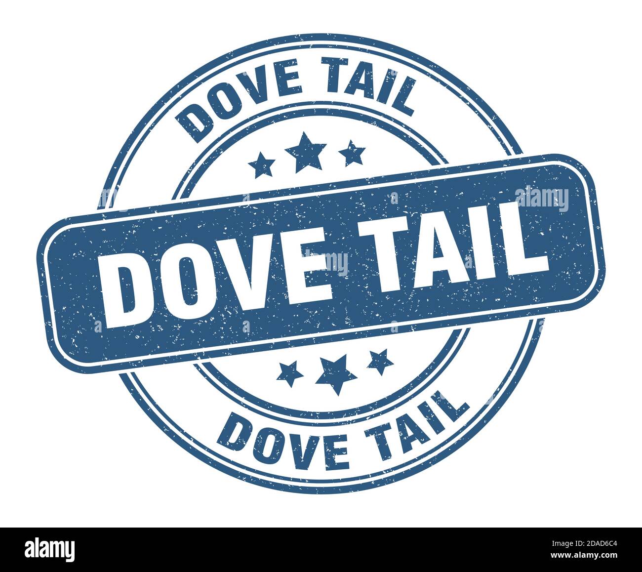 dove tail stamp. dove tail sign. round grunge label Stock Vector Image ...