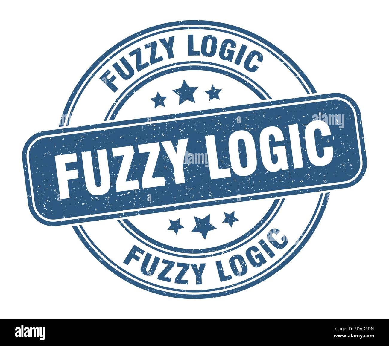 fuzzy logic stamp. fuzzy logic sign. round grunge label Stock Vector ...