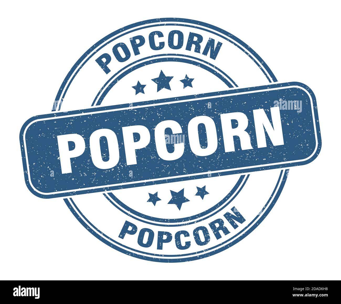 popcorn stamp. popcorn sign. round grunge label Stock Vector Image ...