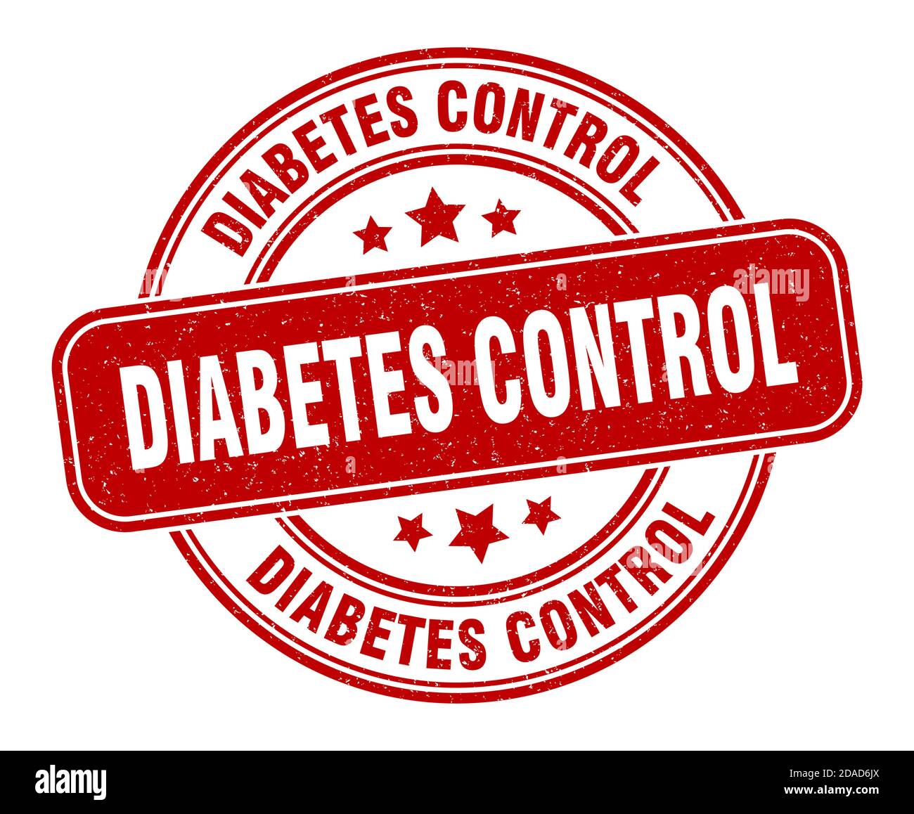 diabetes control stamp. diabetes control sign. round grunge label Stock ...