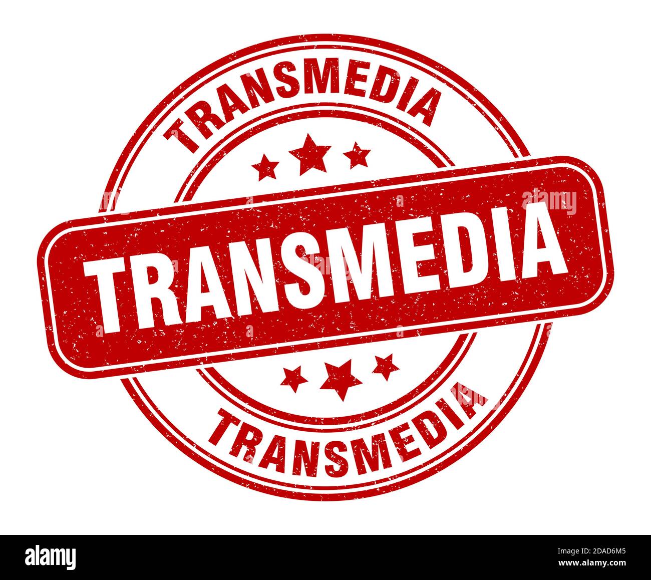 transmedia stamp. transmedia sign. round grunge label Stock Vector ...