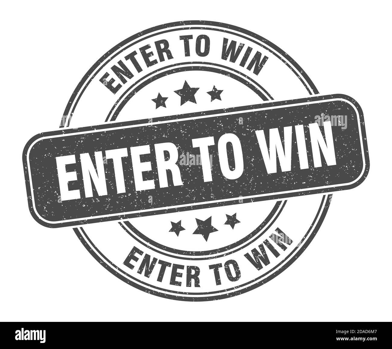 enter to win stamp. enter to win sign. round grunge label Stock Vector ...