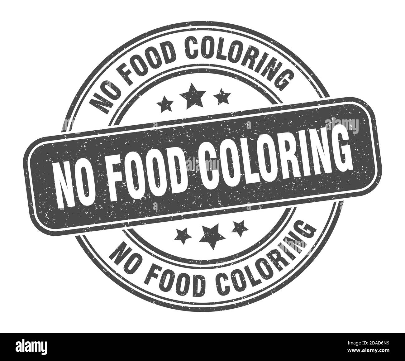 no food coloring stamp. no food coloring sign. round grunge label Stock ...