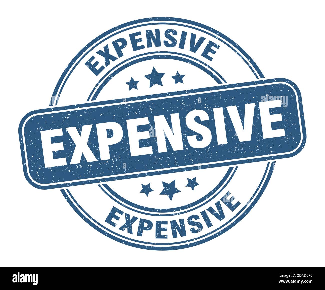 expensive stamp. expensive sign. round grunge label Stock Vector Image ...