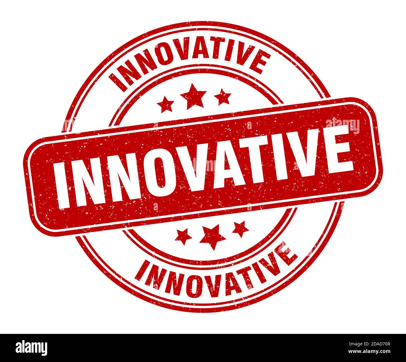 innovative stamp. innovative sign. round grunge label Stock Vector ...