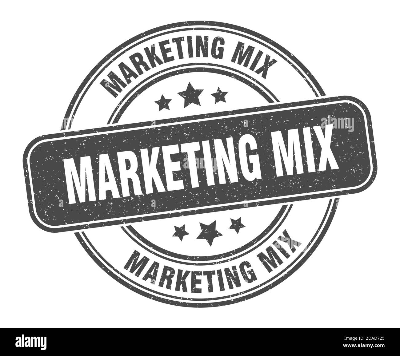 marketing mix stamp. marketing mix sign. round grunge label Stock ...