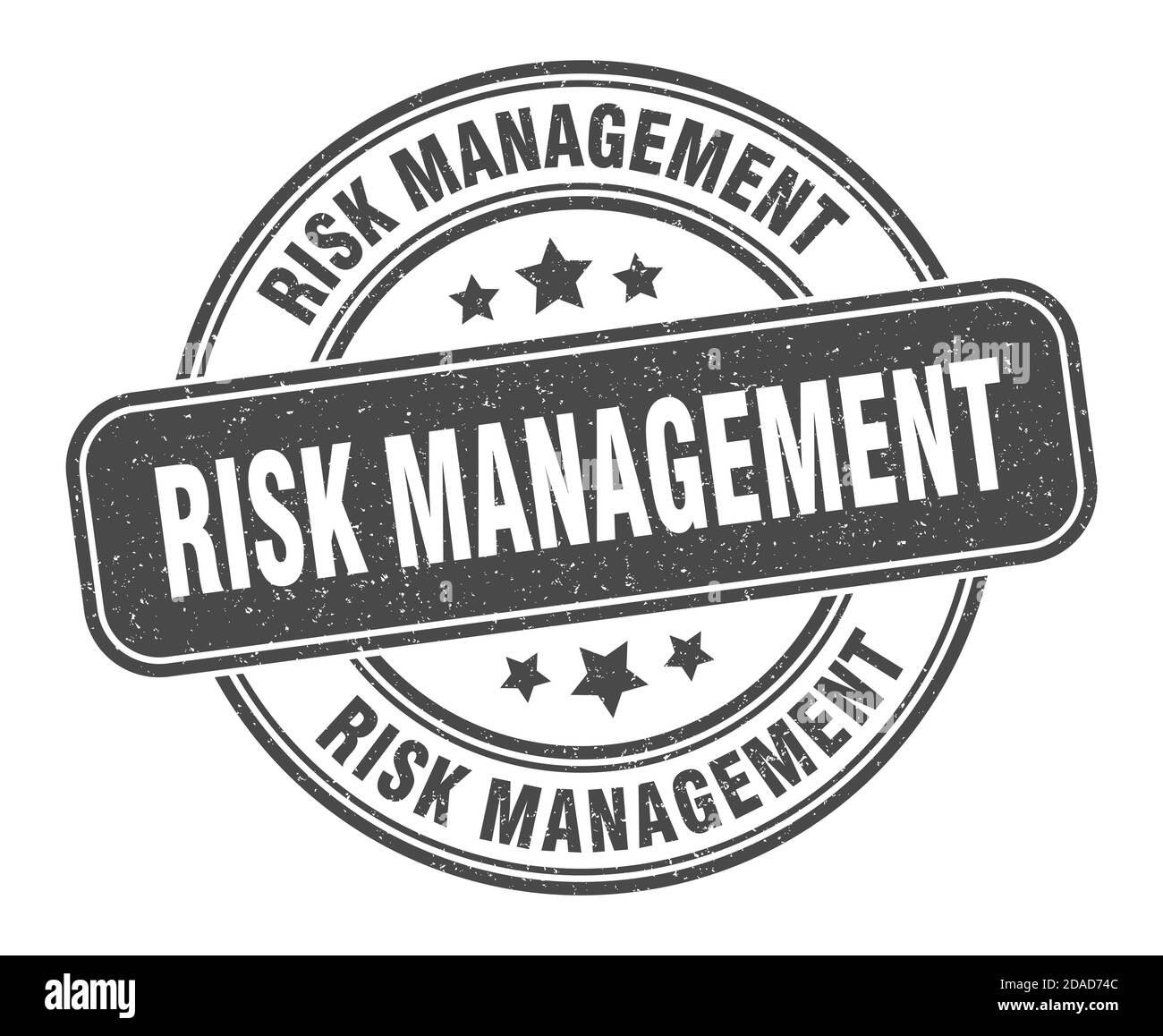 risk management stamp. risk management sign. round grunge label Stock ...