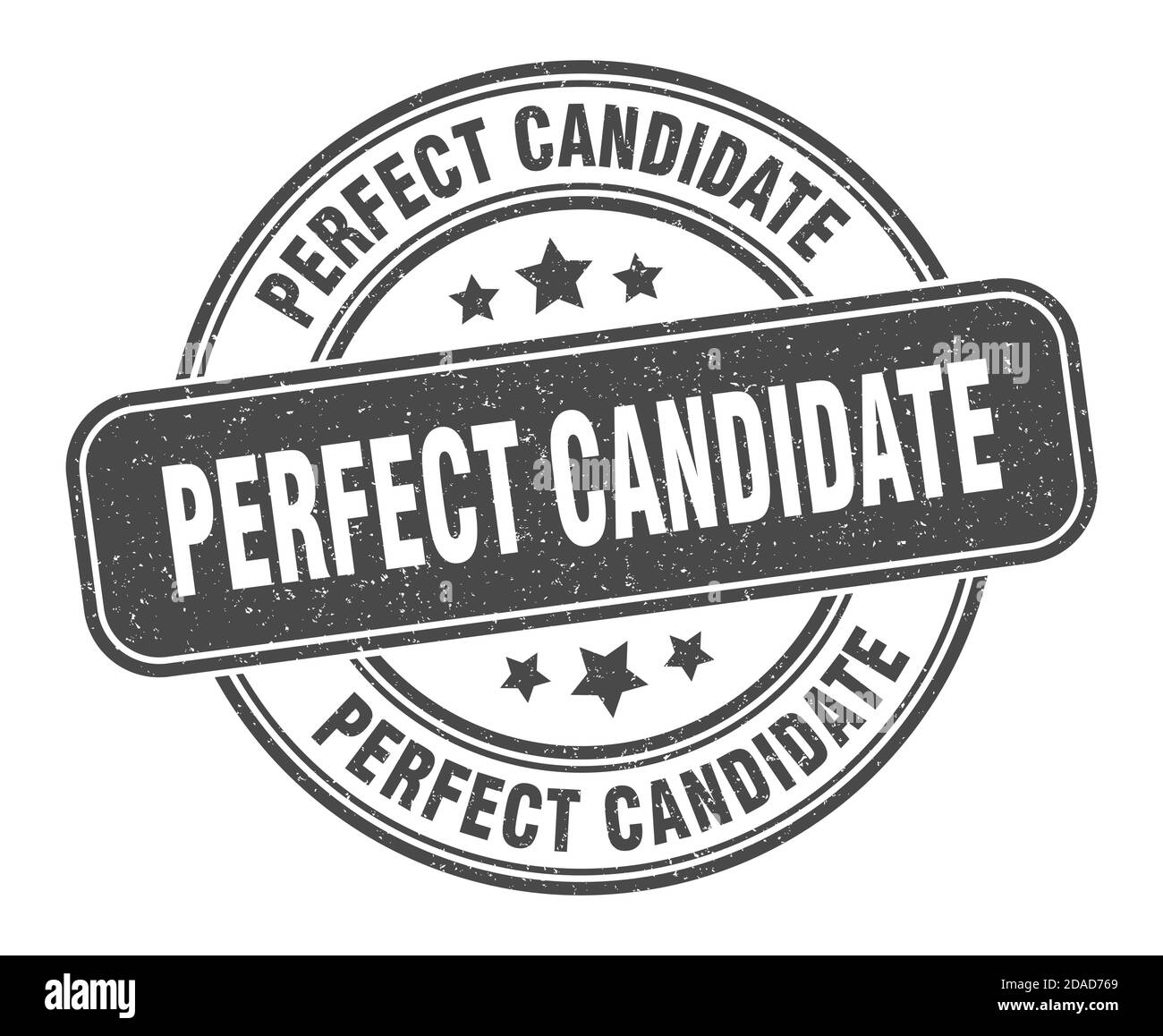 perfect candidate stamp. perfect candidate sign. round grunge label ...