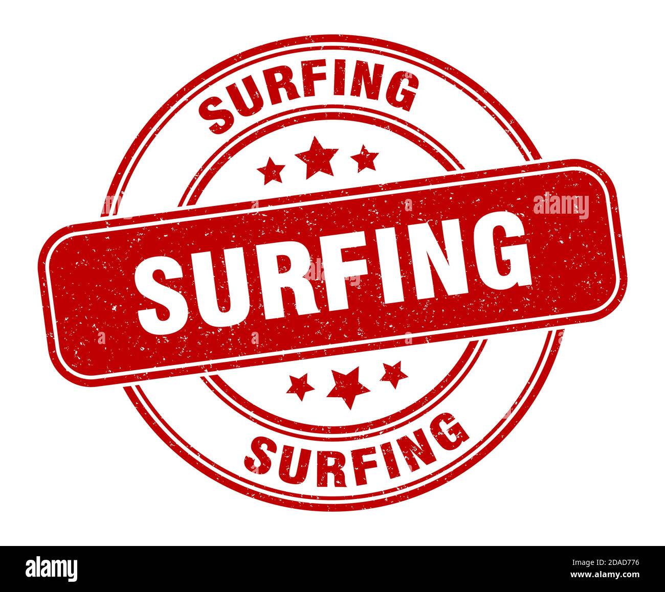 surfing stamp. surfing sign. round grunge label Stock Vector Image ...