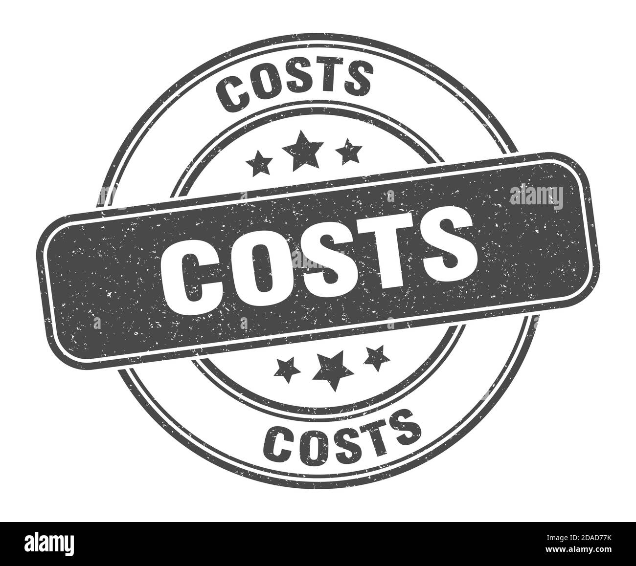 costs stamp. costs sign. round grunge label Stock Vector Image & Art ...