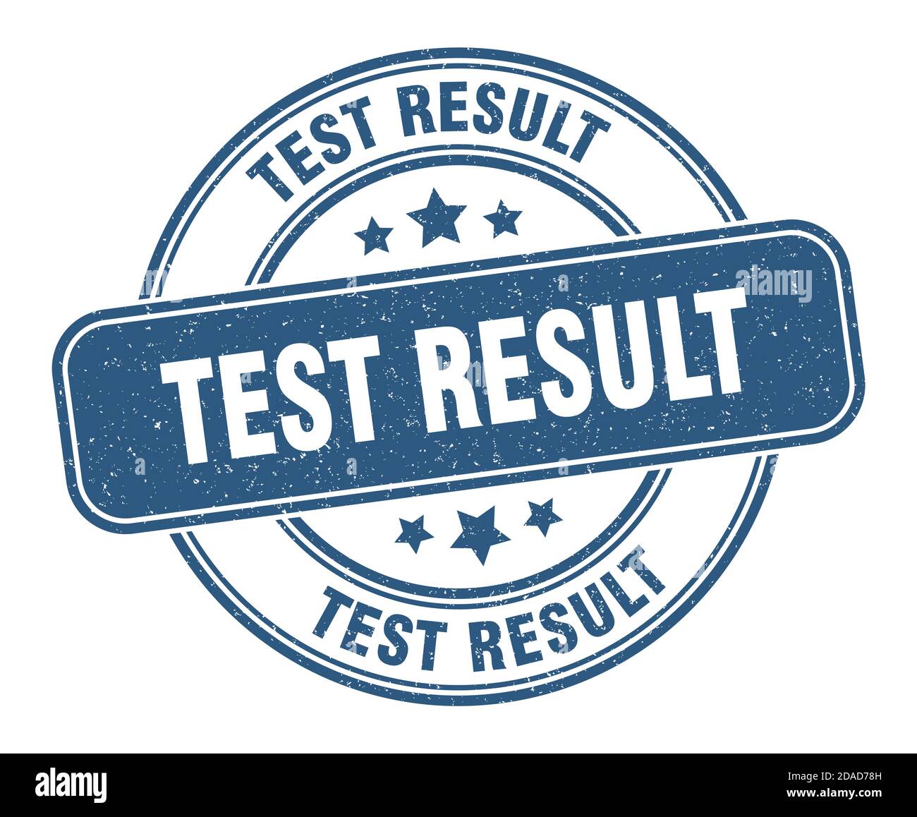 test result stamp. test result sign. round grunge label Stock Vector ...