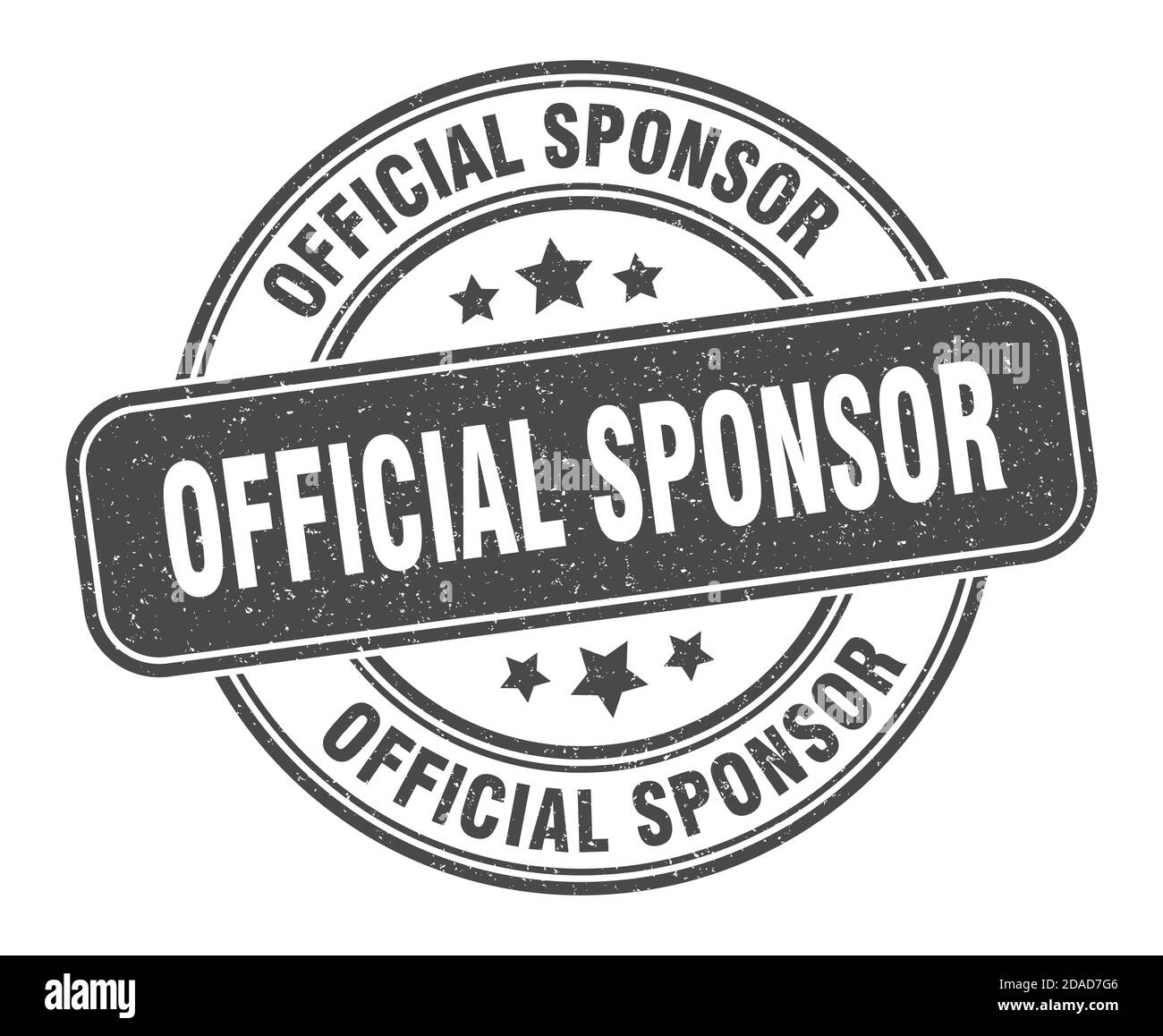 Official sponsor stamp Black and White Stock Photos & Images - Alamy