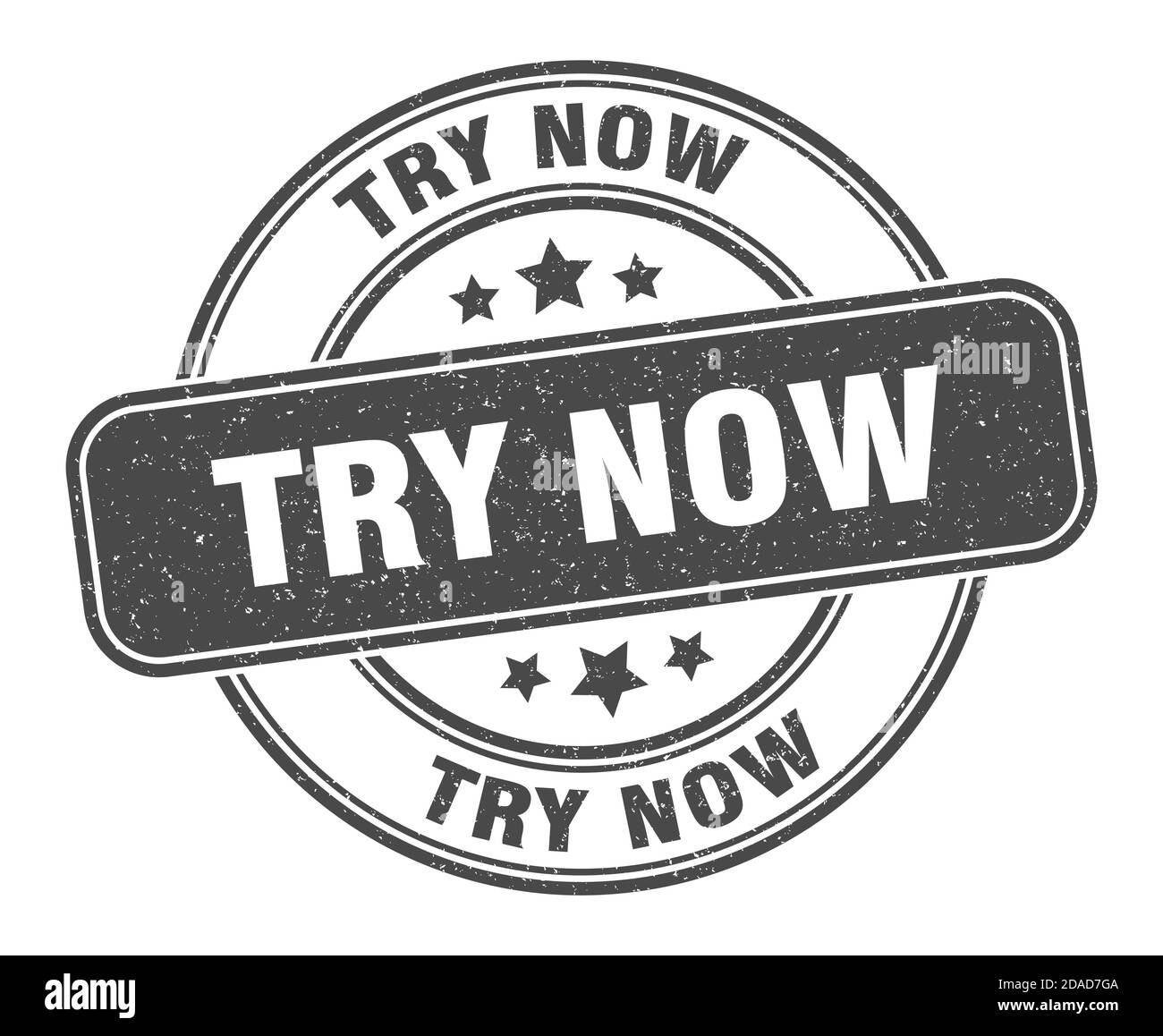 try now stamp. try now sign. round grunge label Stock Vector Image ...