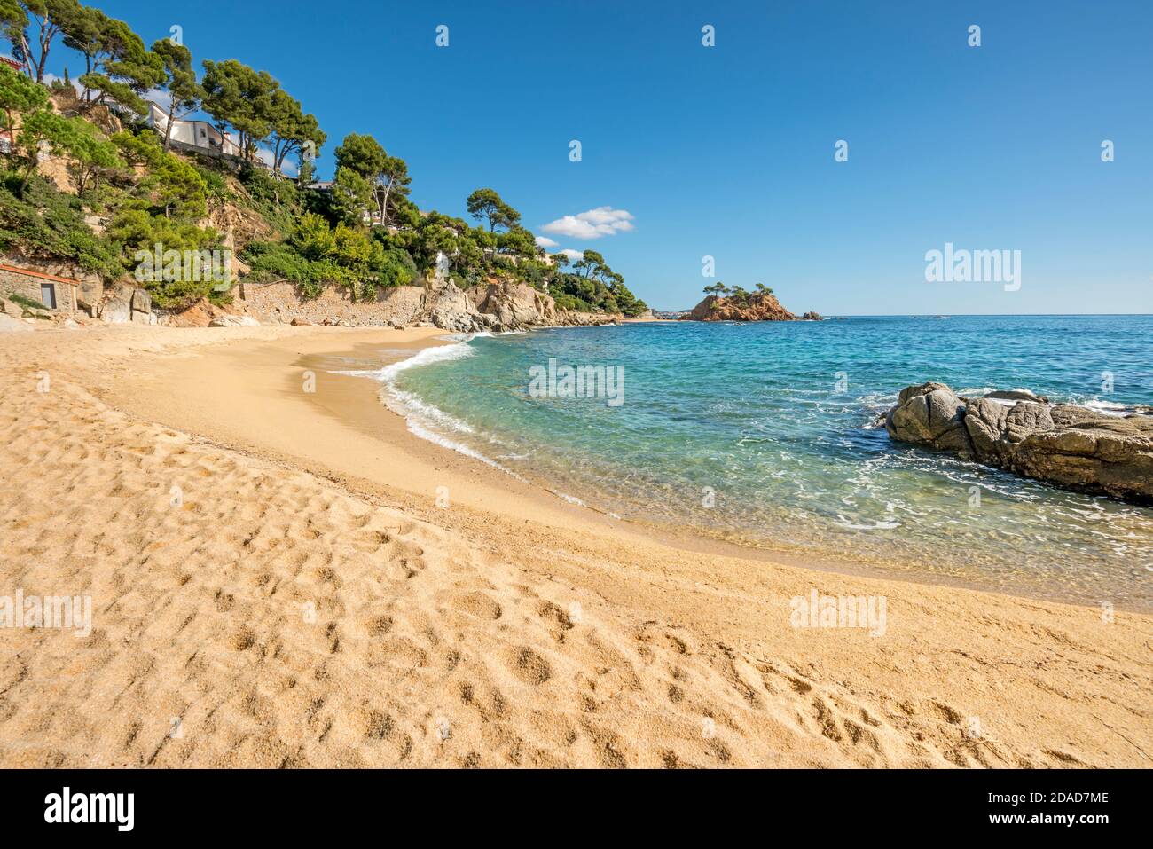 BEACH CALA BELLADONA PLATJA D’ARO COSTA BRAVA CATALONIA SPAIN Stock ...