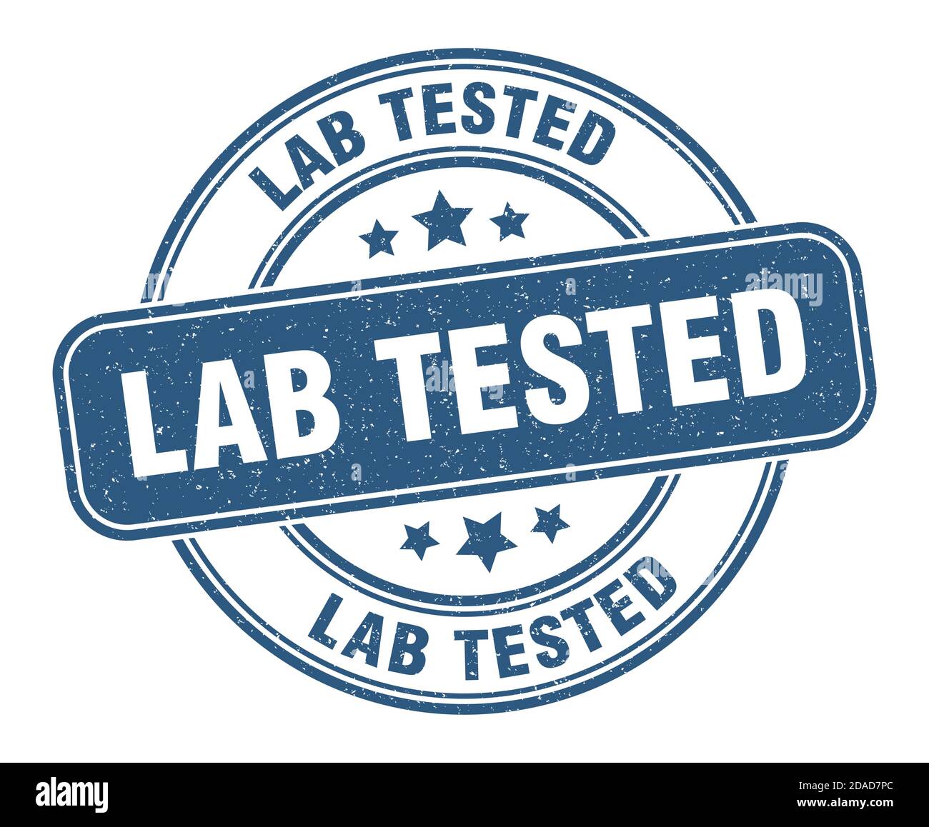 lab tested stamp. lab tested sign. round grunge label Stock Vector ...
