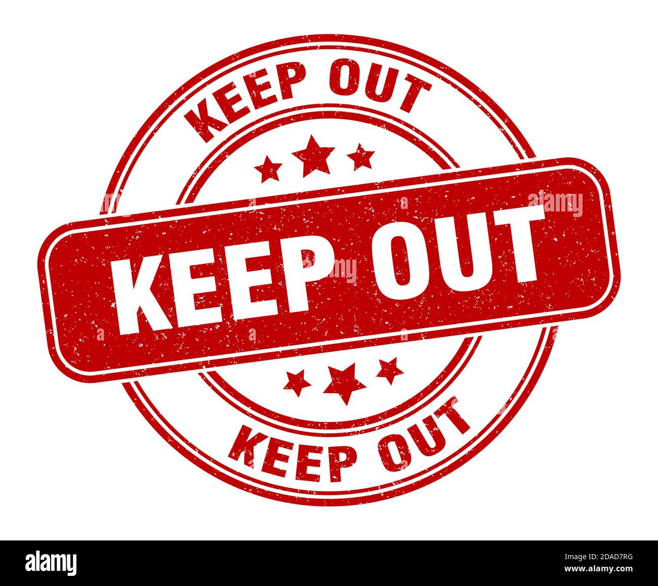 keep out stamp. keep out sign. round grunge label Stock Vector Image ...