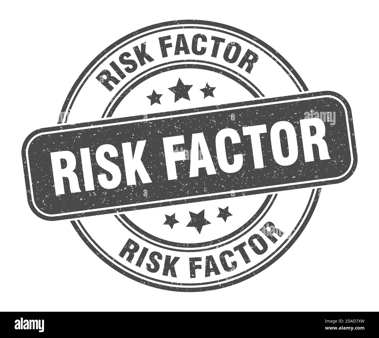 risk factor stamp. risk factor sign. round grunge label Stock Vector ...