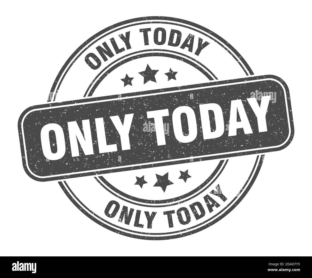 only today stamp. only today sign. round grunge label Stock Vector ...