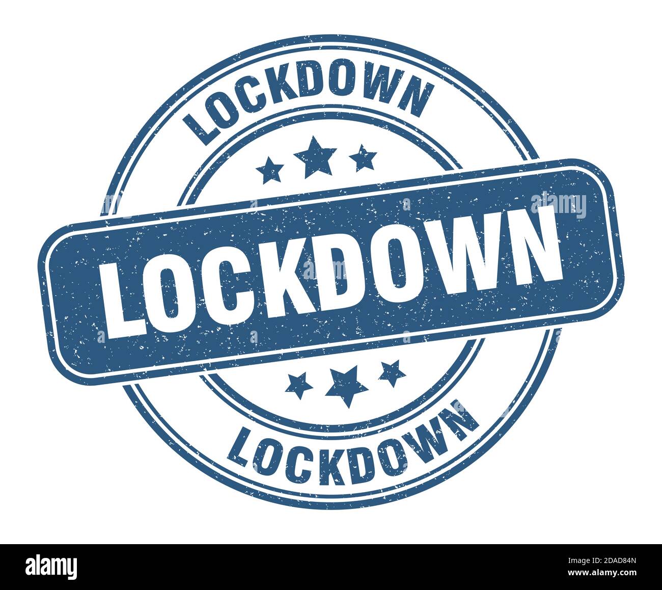lockdown stamp. lockdown sign. round grunge label Stock Vector Image ...