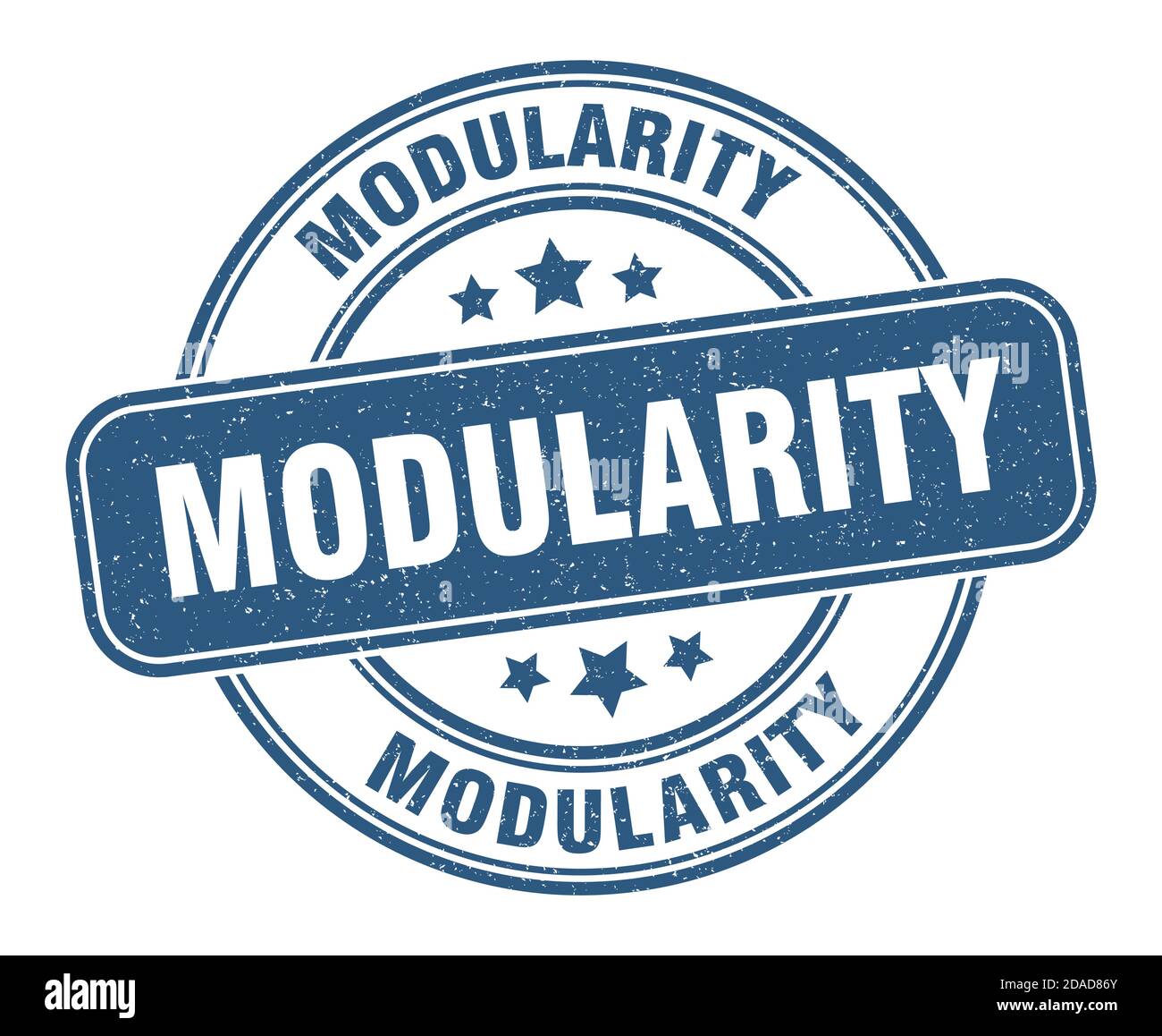 modularity stamp. modularity sign. round grunge label Stock Vector ...