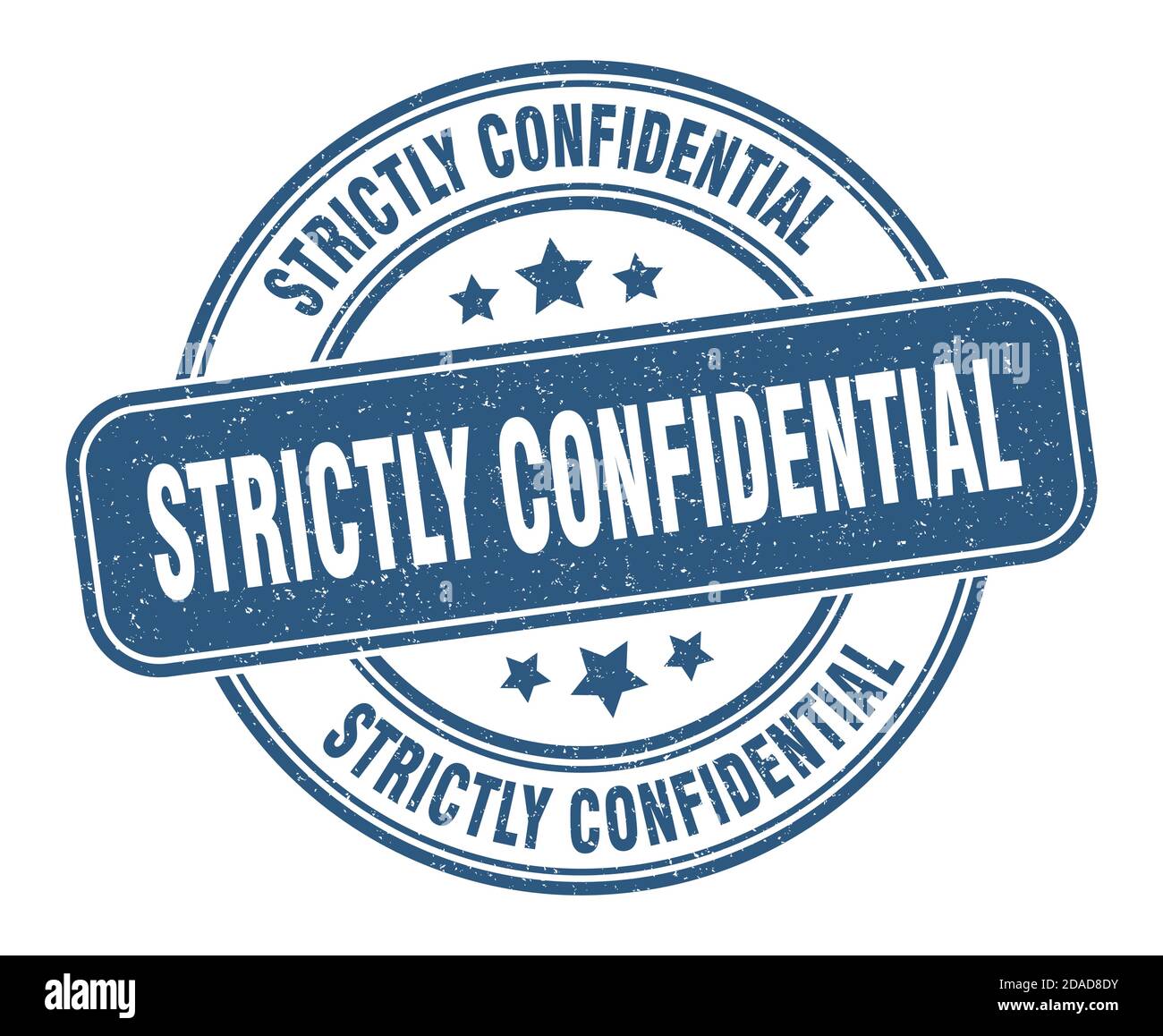 Confidential Stamp Blue