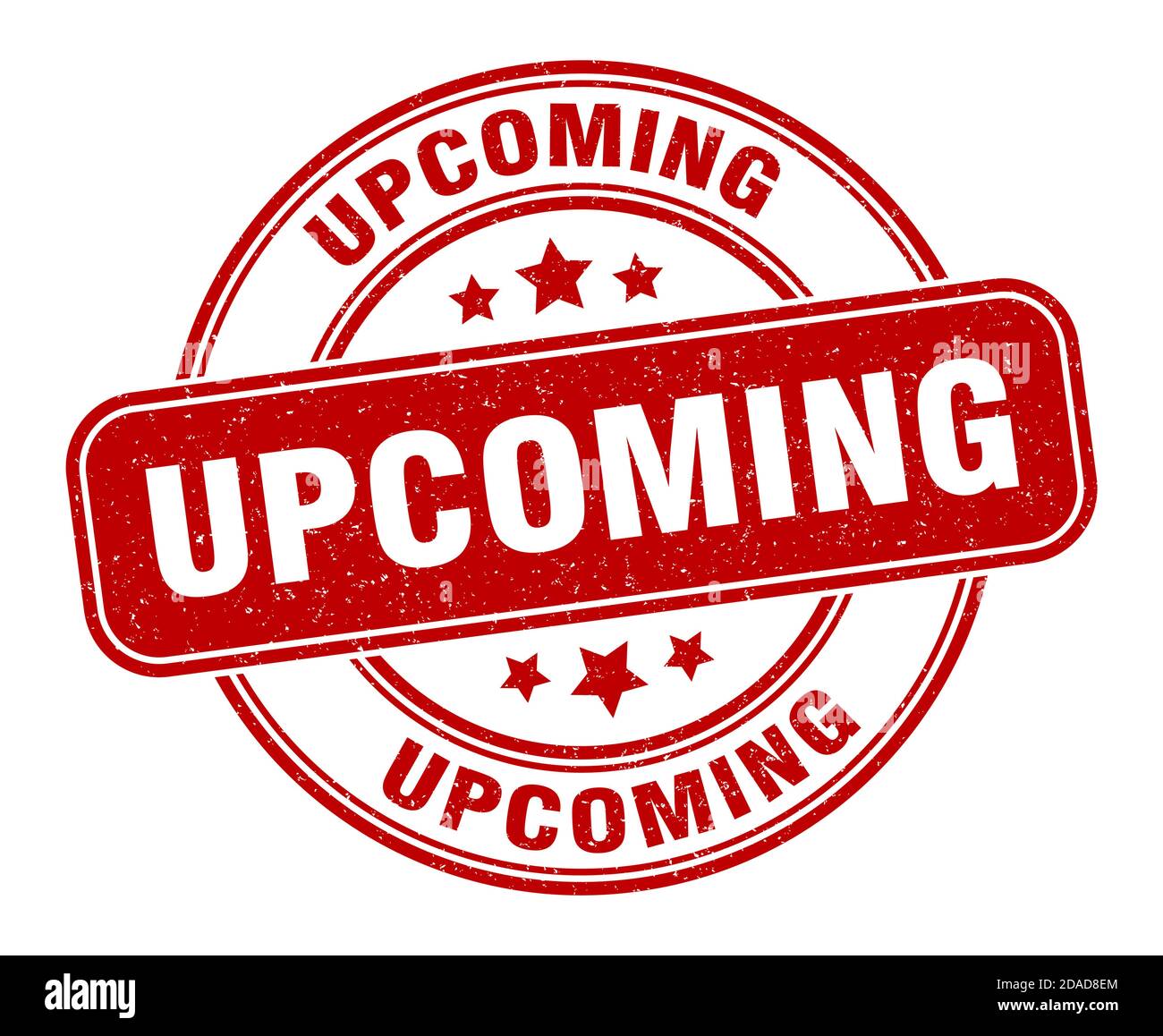 upcoming stamp. upcoming sign. round grunge label Stock Vector Image ...