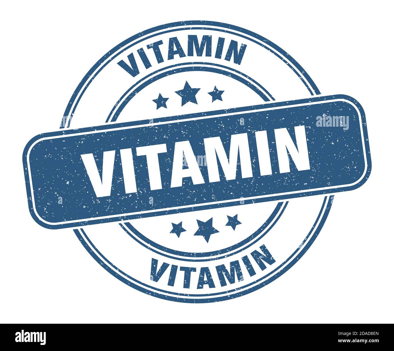 vitamin stamp. vitamin sign. round grunge label Stock Vector Image ...