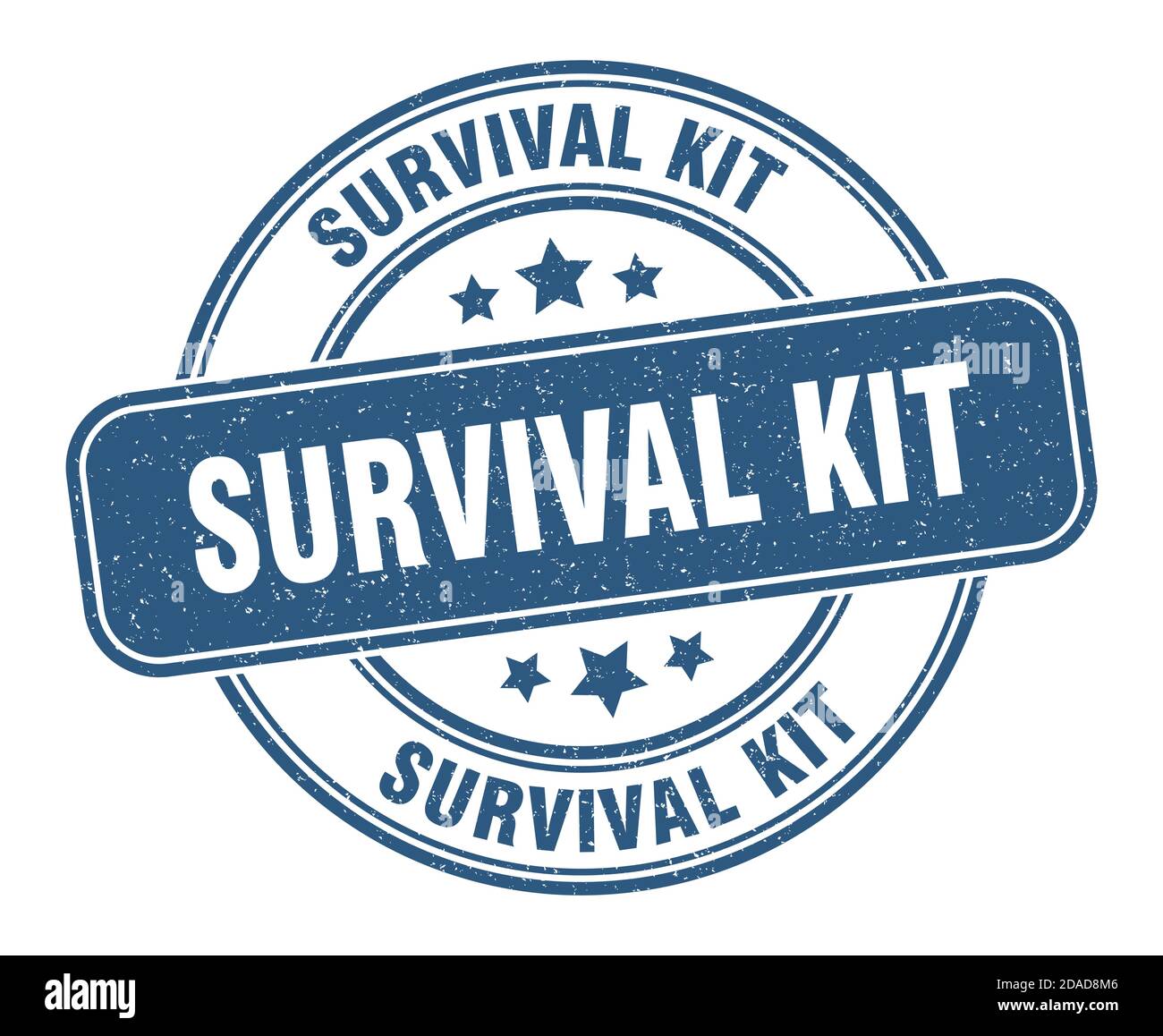 survival kit stamp. survival kit sign. round grunge label Stock Vector ...