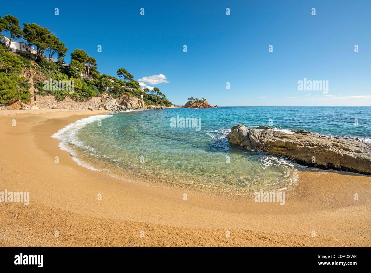 BEACH CALA BELLADONA PLATJA D’ARO COSTA BRAVA CATALONIA SPAIN Stock ...