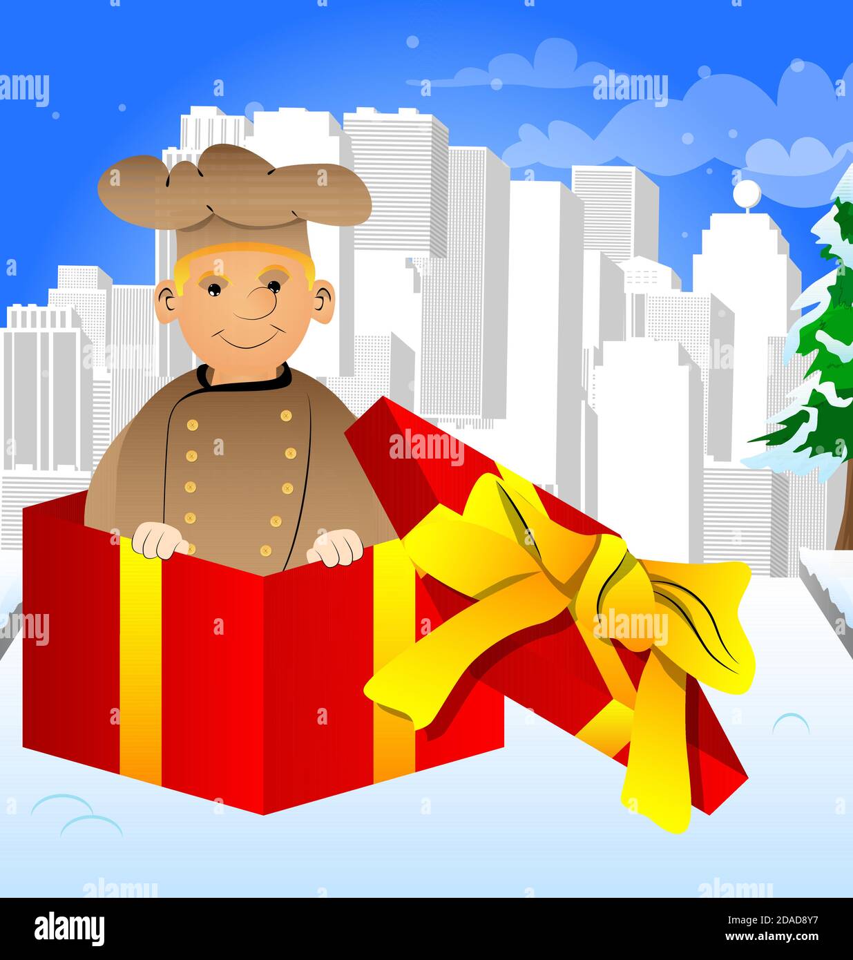 Happy birthday in a restaurant Stock Vector Images - Alamy