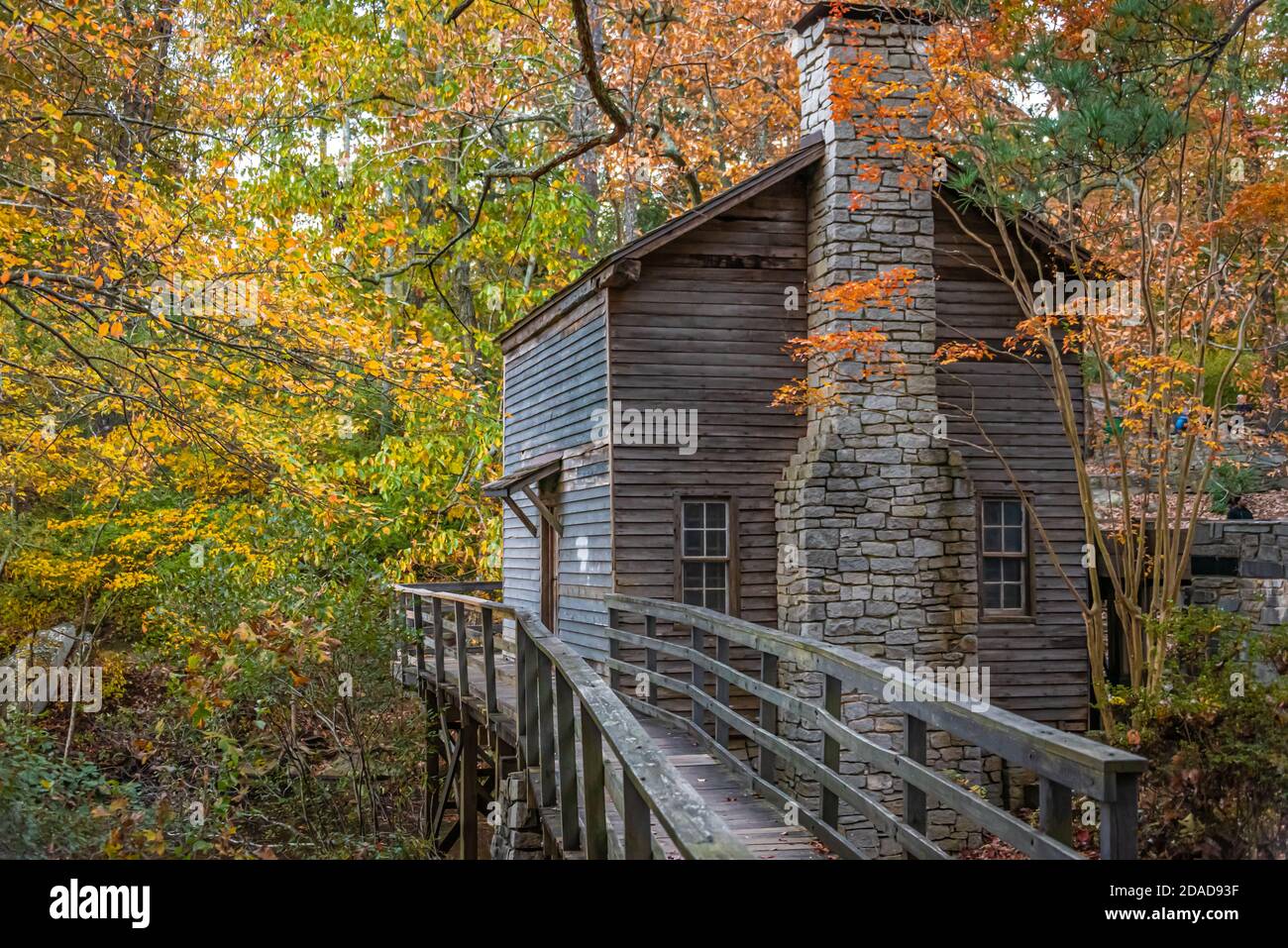 Historic Stone Mountain Grist Mill at Stone Mountain Park near Atlanta ...