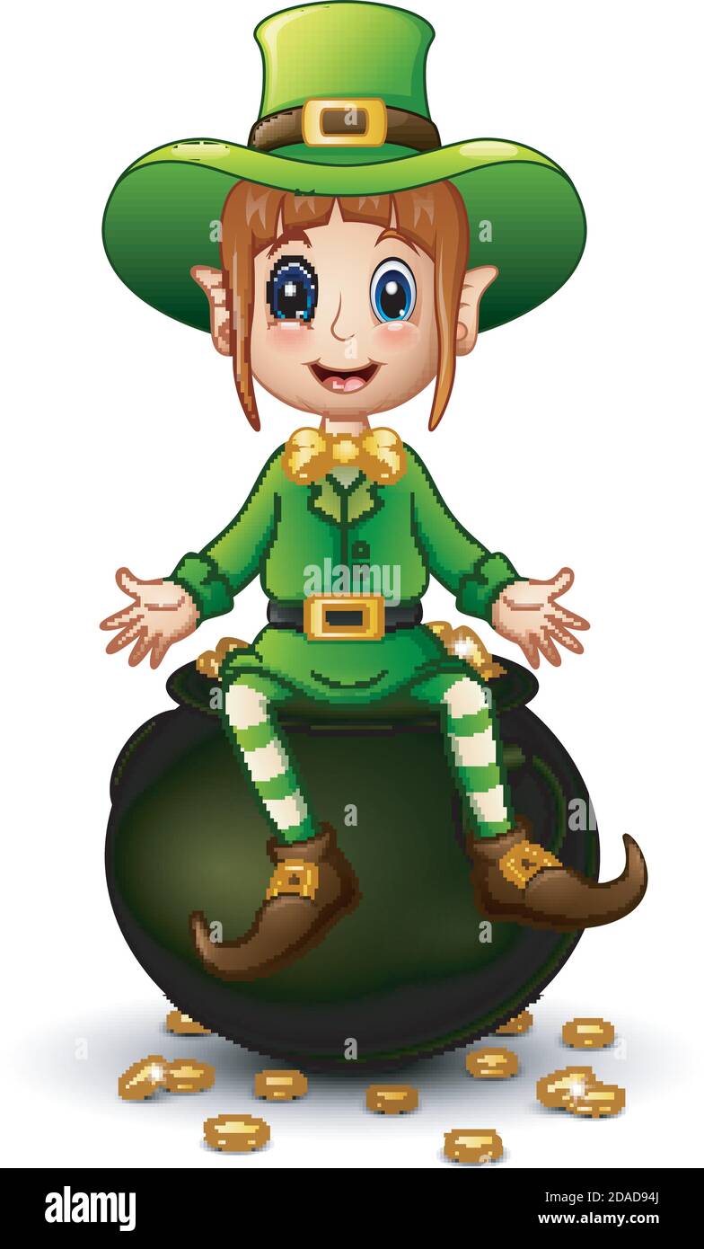 Girl Leprechaun Template