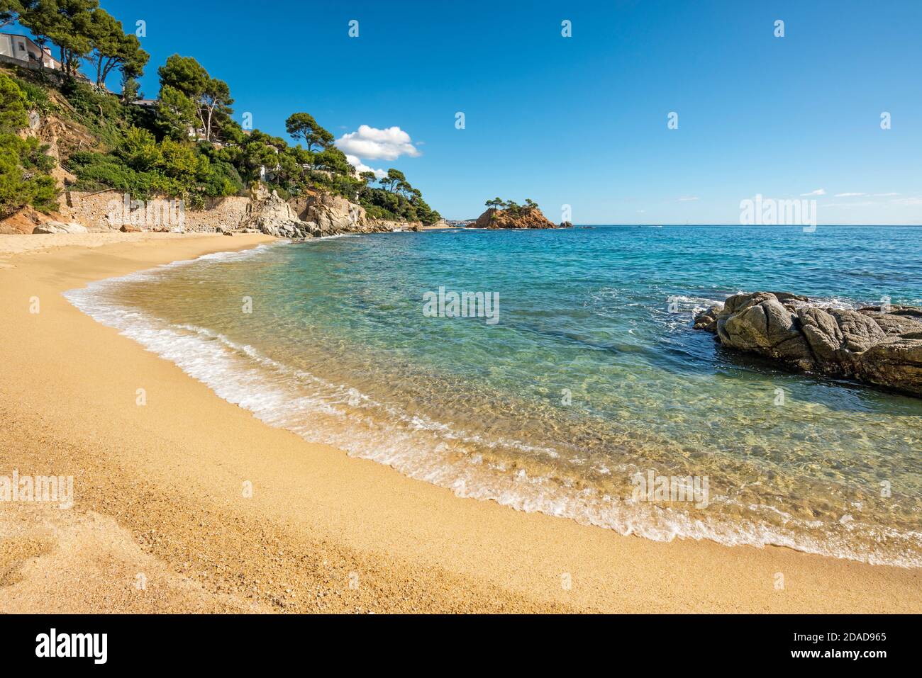 BEACH CALA BELLADONA PLATJA D’ARO COSTA BRAVA CATALONIA SPAIN Stock ...