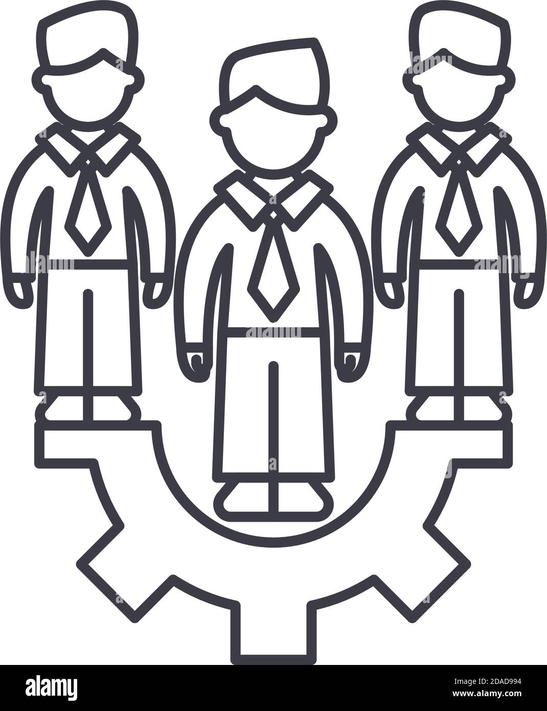 Talent management icon, linear isolated illustration, thin line vector ...