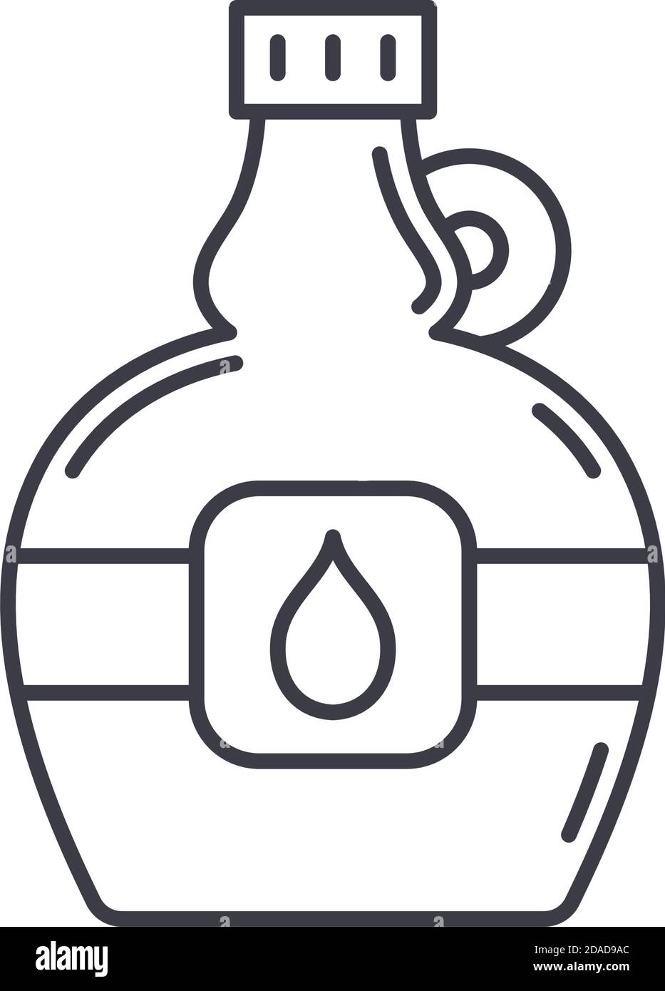 Syrup icon, linear isolated illustration, thin line vector, web design ...