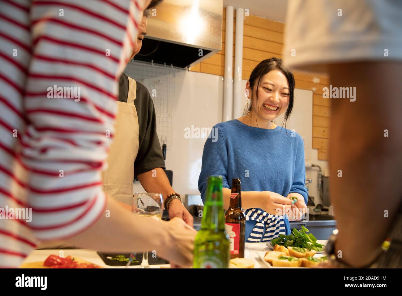 Elderly young cooking hi-res stock photography and images - Alamy