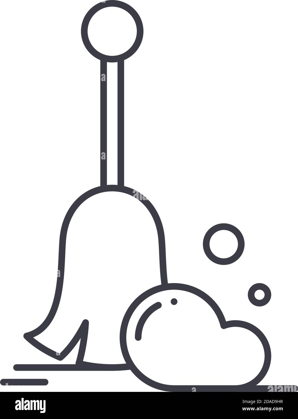 Sweep icon, linear isolated illustration, thin line vector, web design ...