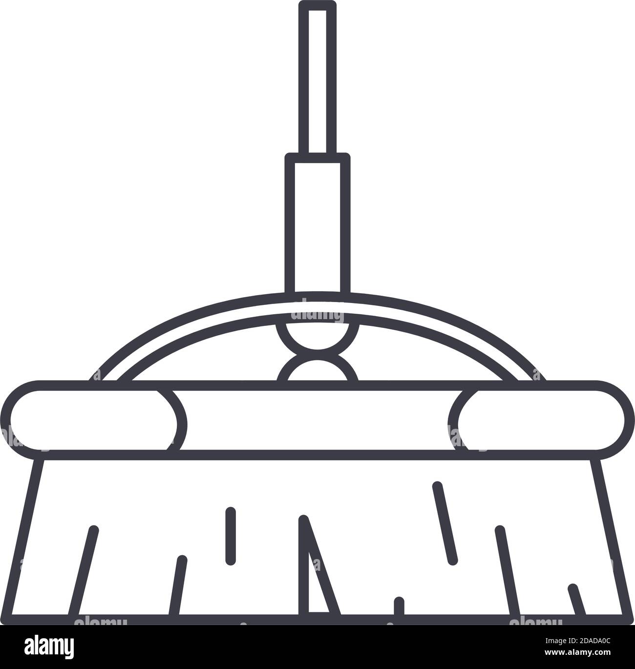 Sweep concept icon, linear isolated illustration, thin line vector, web ...