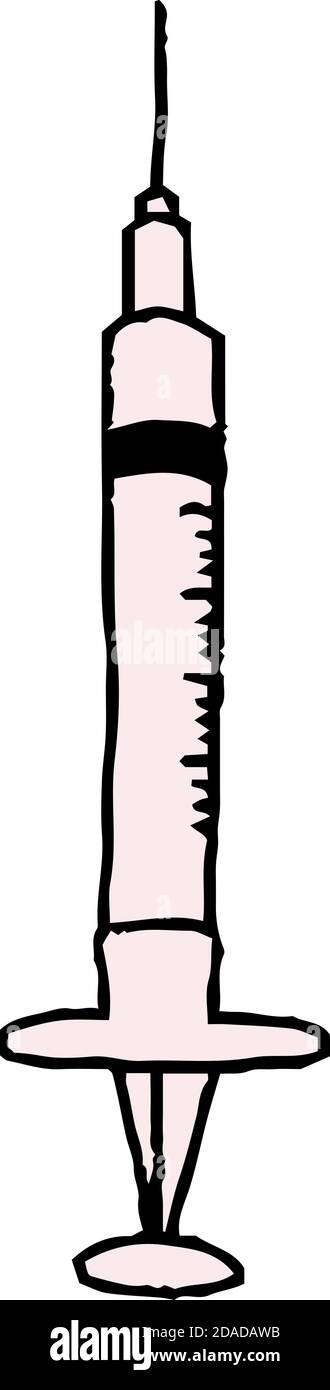 This is a illustration of Hand drawn Colorful syringe Stock Vector ...