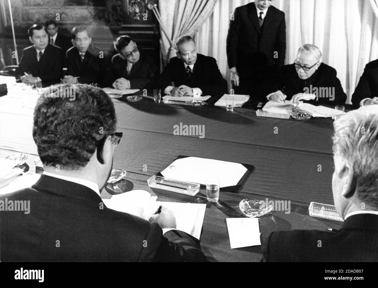 In this photo released by the White House, Dr. Henry Kissinger (lower ...